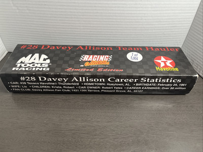 Davey Allison #28 MAC TOOLS 1993 DieCast NASCAR TEAM HAULER 1/5004 ...