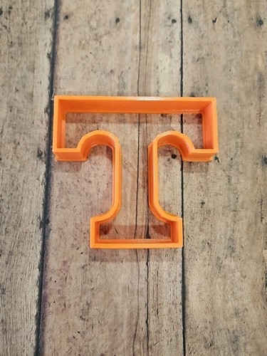 3D Printed Orange Power T University Of Tennessee Cookie Cutter | eBay