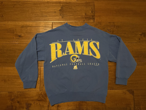 Vintage STL/LA Rams NFL Football Riddell USA Crewneck Sweatshirt ...