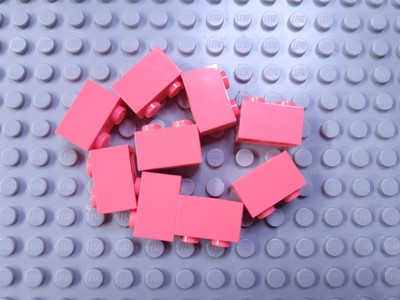 LEGO New Lot of 8 Coral 1x2 Basic Building Brick Pieces | eBay