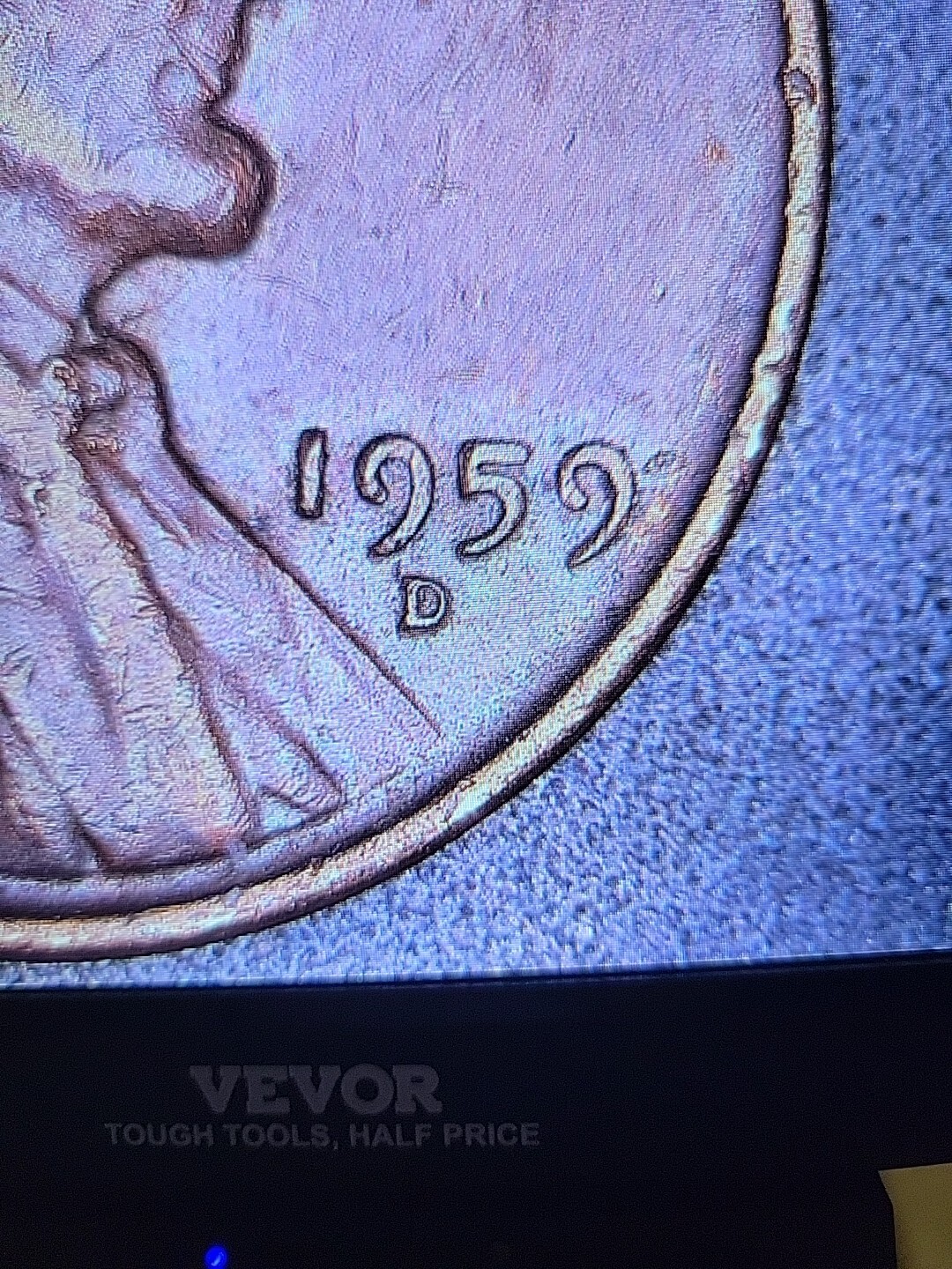 1959 D Lincoln Penny - Errors On Top Rim, L On Edge, 1st Year Memorial ...