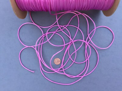 Satin Rattail Nylon Cord String Trim 100 Yards x 2mm Round Pink color ...