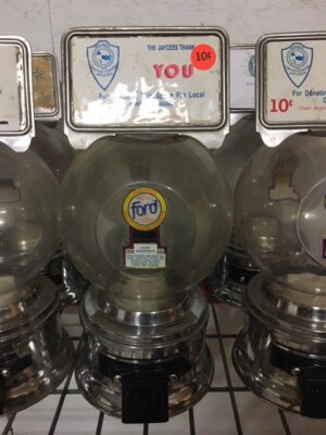 Black Friday Sale Vintage Ford Gum Machine with Ad Topper Gumball Candy ...