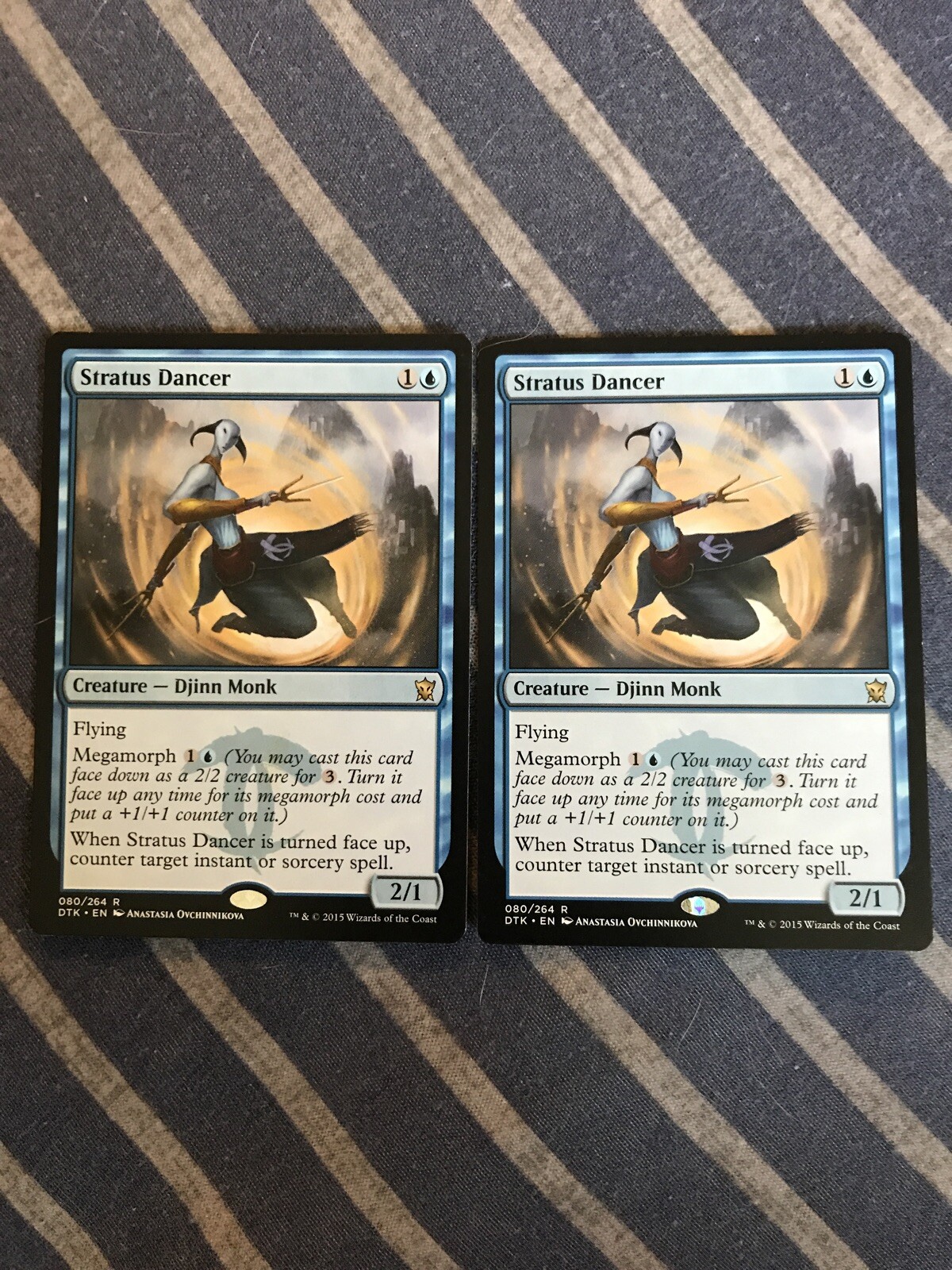 Stratus Dancer X2 Dragons Of Tarkir Moderate Play Magic The Gathering ...