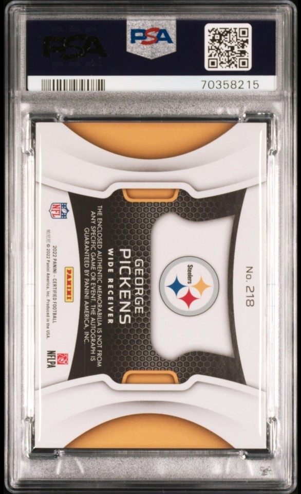 2022 Panini Certified - Freshman Signatures Mirror Pink #218 George ...