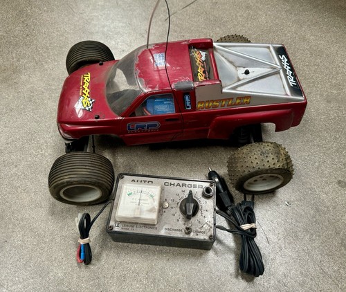 SUPER RETRO V1 Traxxas Rustler 2wd Stadium Truck Roller Rolling Chassis ...
