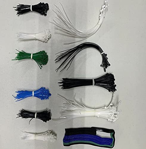 Duramax Multipurpose Zip Ties Hook Look Straps Set black Cable Ties Are ...