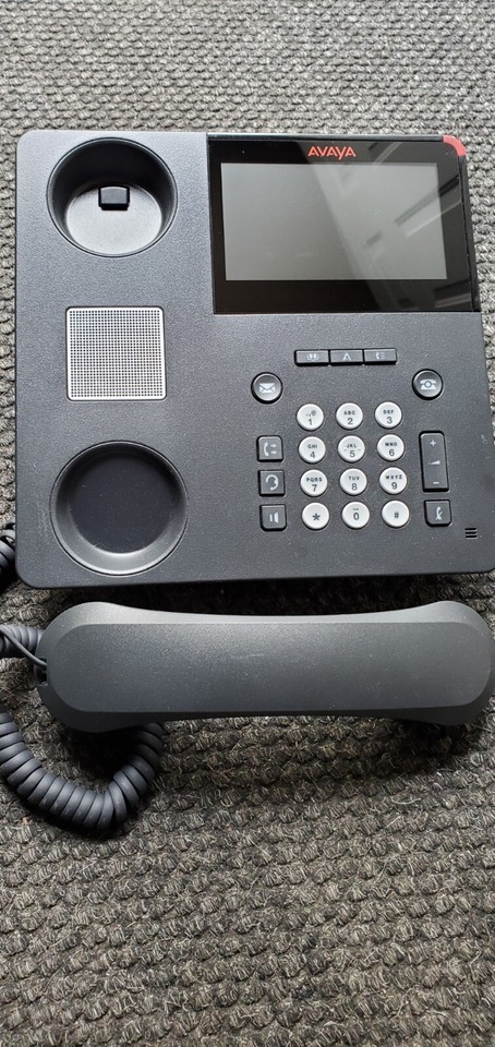 CHARCOAL GREY AVAYA 9641GS IP DESKTOP PHONE (700505992) & POWER SUPPLY ...