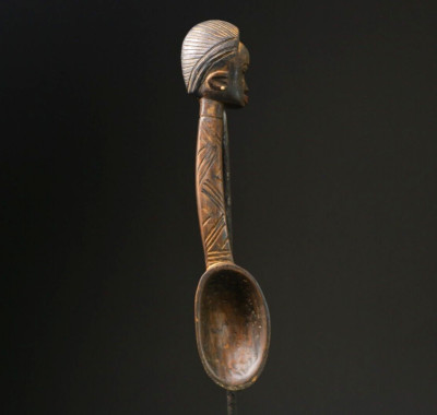 African Dan Spoon Wooden Tribal Art Unique Trophy Wall Decor Accent ...