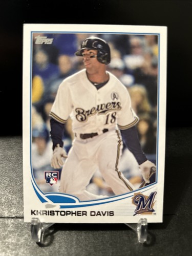 2013 Topps KRISTOPHER KRIS DAVIS Rookie RC Baseball Card #360 Brewers A ...