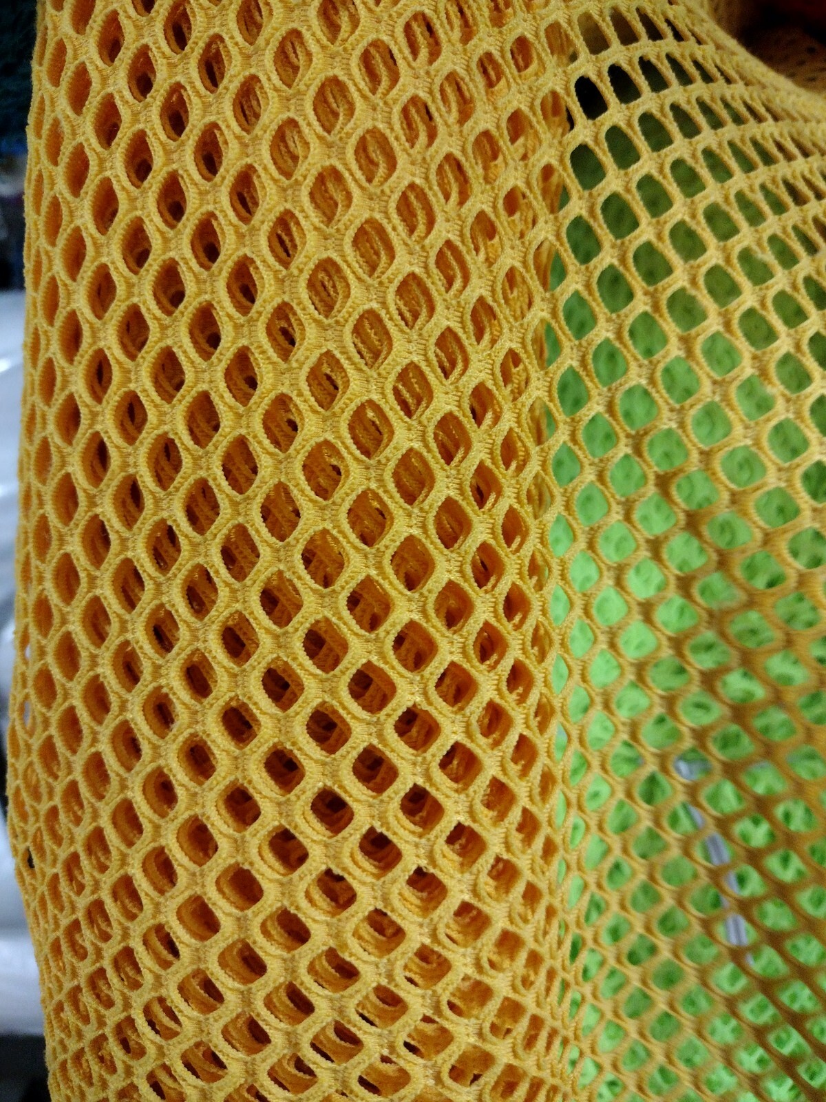 1 yard 4 way stretch good weight gold fishnet | eBay