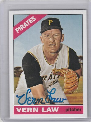 Vern Law 2016 Topps Archives Red Back Auto Autograph #'d 4/25 AAB18 | eBay