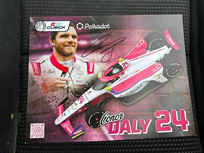 Conor Daly Indy 500 Signed Car Promo Hero Card Autographed 2024 | eBay