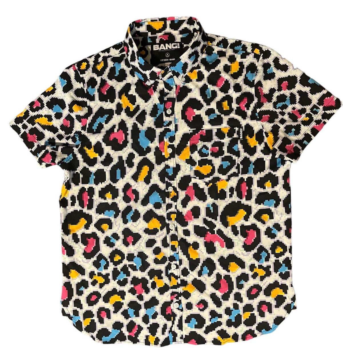 Bang 8-BIT POP LEOPARD - Stretch Shirt - Gem