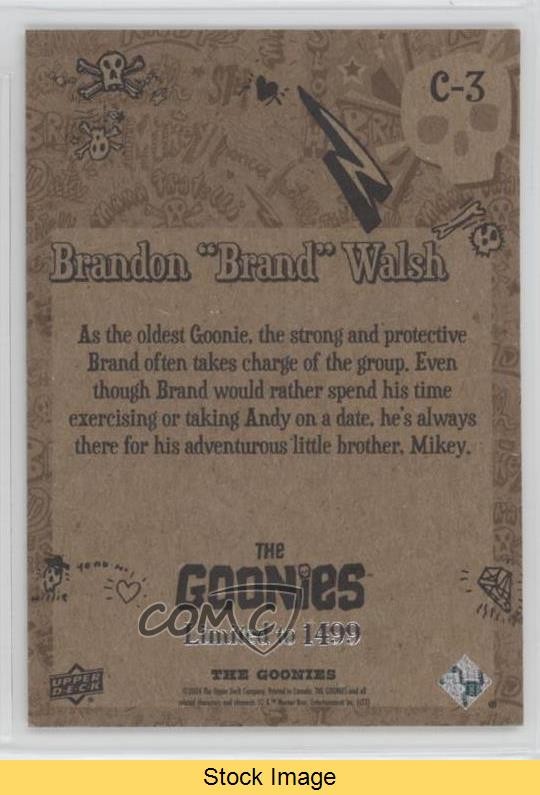 2024 Upper Deck The Goonies Characters /1499 Brandon Brand Walsh #C-3 ...