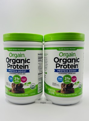 Orgain Organic Protein Boost Powder Plant-Based Creamy Chocolate 1.08LB ...