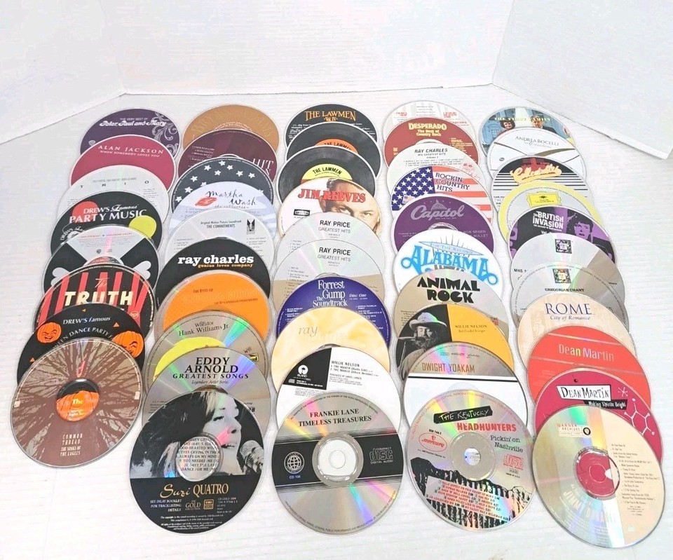 Lot of 70 Loose CDs Mixed Artists Genres Rock Country Pop Soundtracks ...