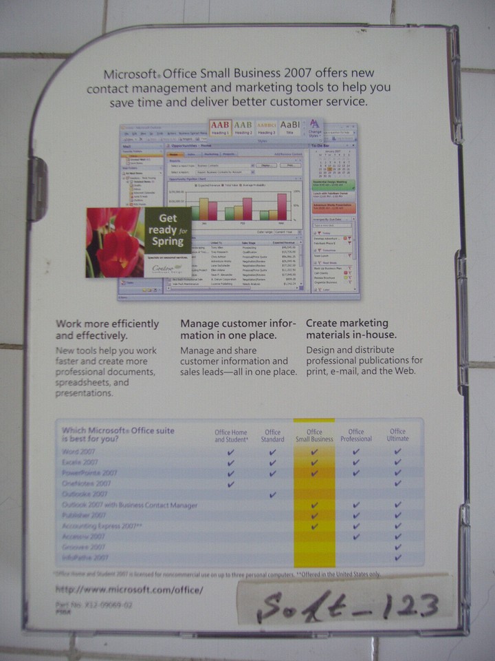 Microsoft Office 2007 Small Business Edition For 2PCs Full MS SBE =NEW ...