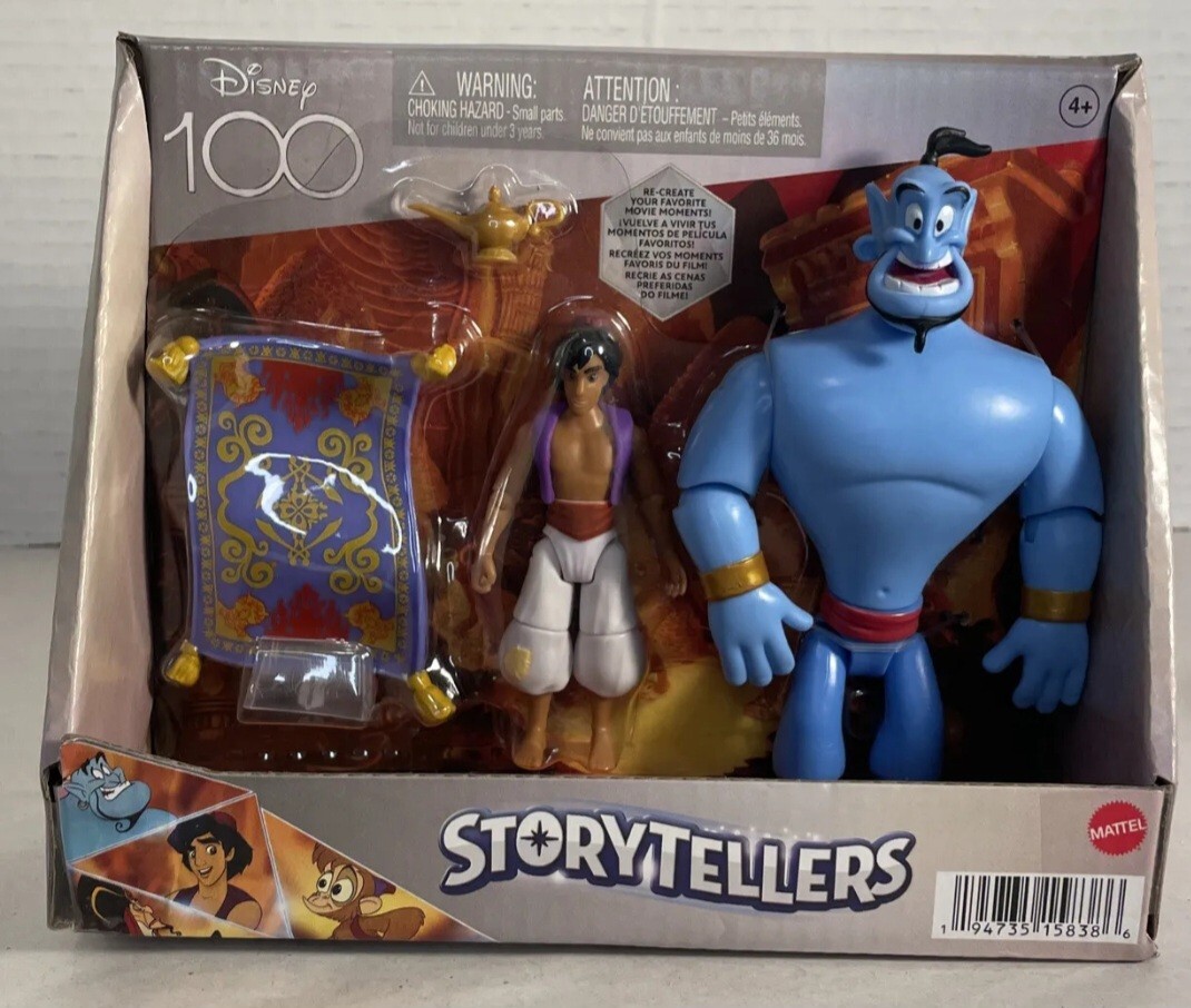 Disney 100 Storytellers Aladdin Action Figures Cave of Wonders 3-Pack ...