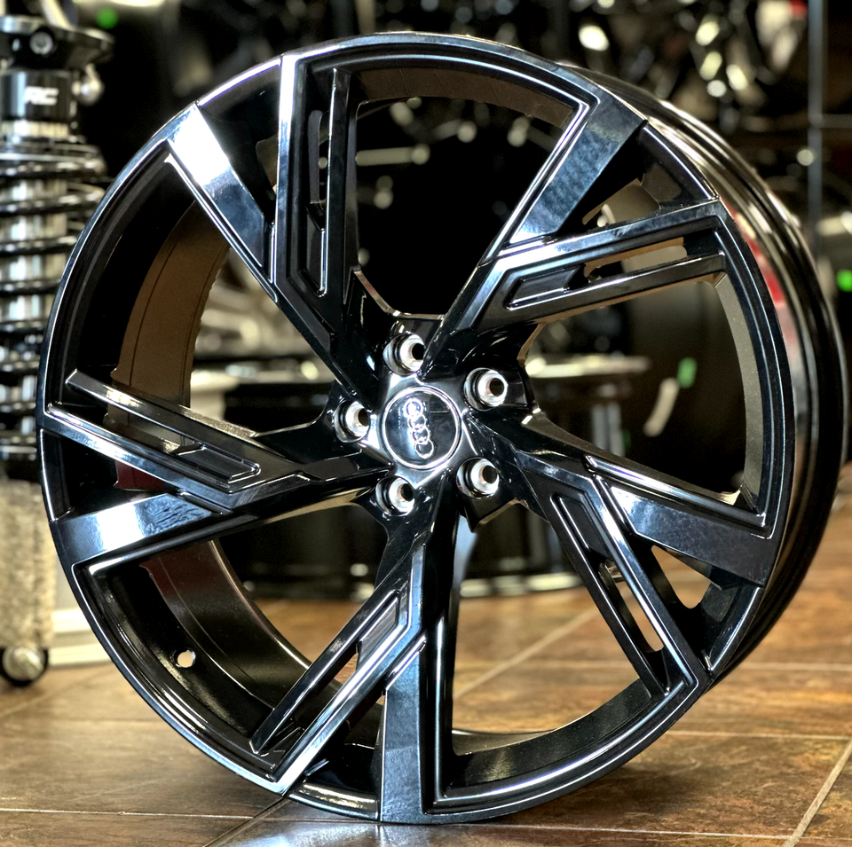 21'' inch Wheels fit Audi Q7 Q5 RS Style Gloss Black Wheels A7 A8 Atlas ...
