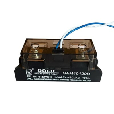 GOLD single-phase AC 4-32DC 24-480VAC 120A solid-state relay SAM40120D ...
