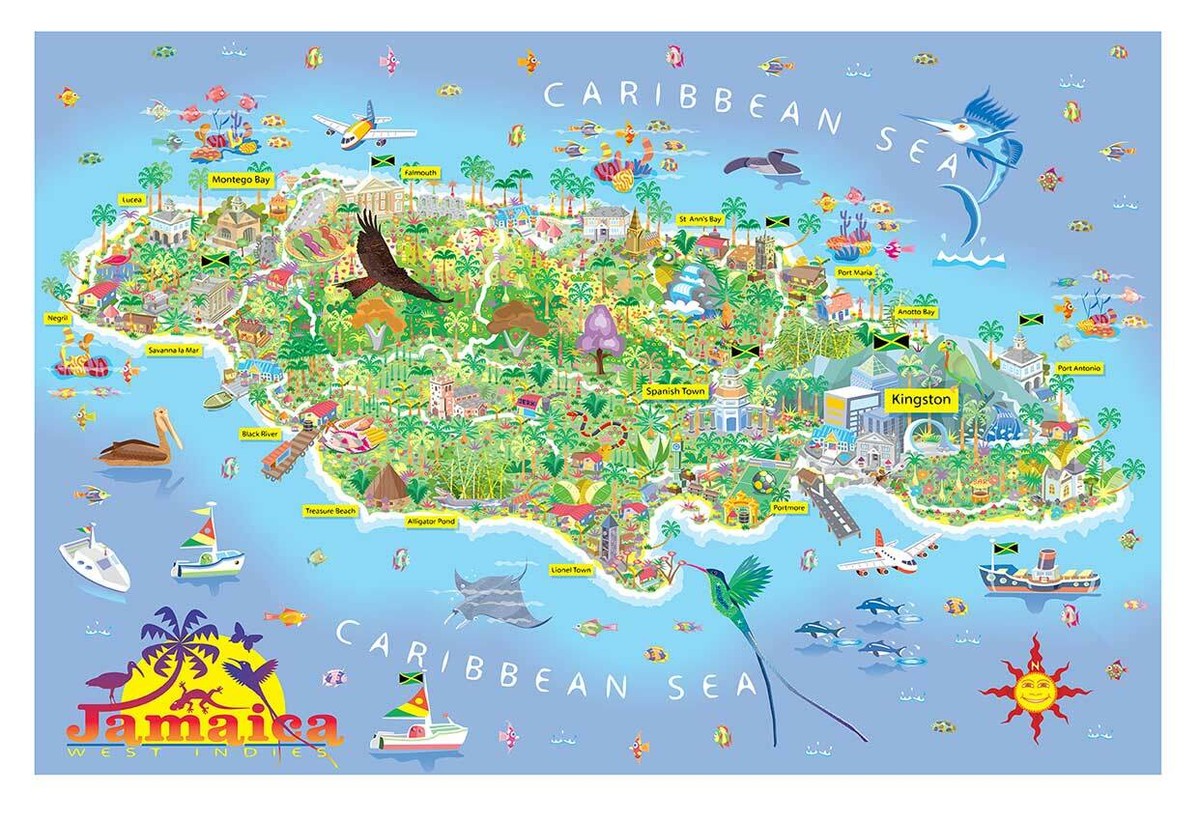 Jamaica Map Jamaica Map And Satellite Image