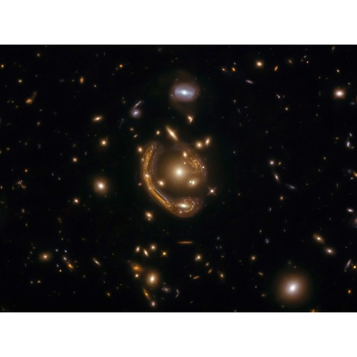 Hubble Space Telescope Einstein Molten Ring Galaxy Phenomenon Art Print ...