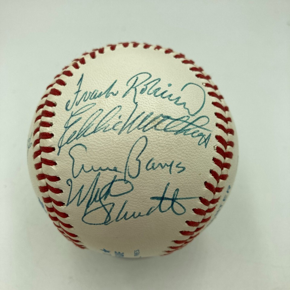 500 Home Run Signed Baseball Mickey Mantle Ted Williams Willie Mays 11 ...