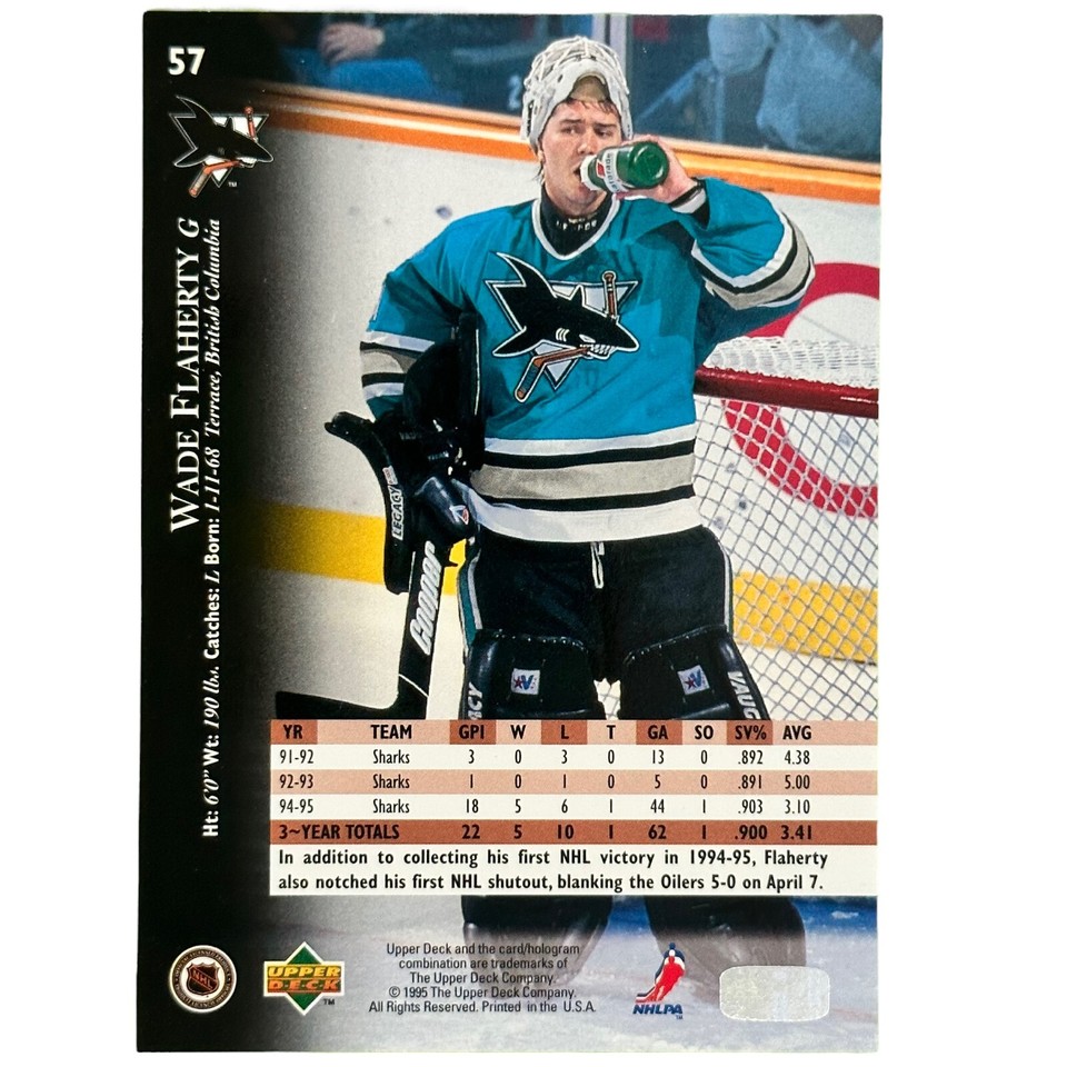 1995-96 Upper Deck ! Wade Flaherty RC | eBay
