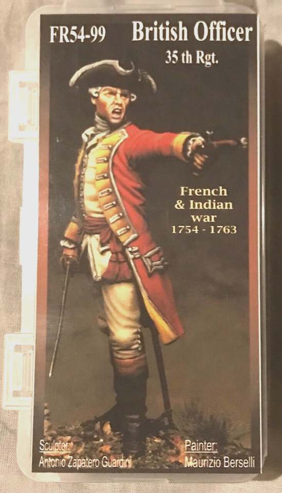 p MERIDIANA FR54-99- Scala 54mm - British Officer (French-Indian War ...