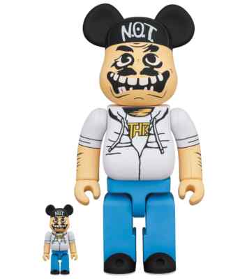 ANTHRAX "NOTMAN" 400% 100% Bearbrick MEDICOM TOY BE＠RBRICK NOT Man Rare ...