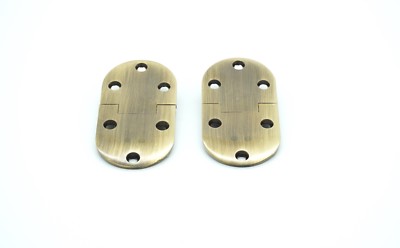 BUTLER TRAY HINGE SOLD IN PAIRS SOLID BRASS ANTIQUE FINISH 2 7/8"H X 1 ...