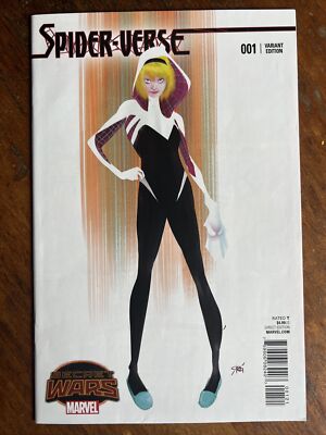 Spider-Verse #1 Secret Wars 1:25 variant Robbie Rodriguez Cover Spider ...