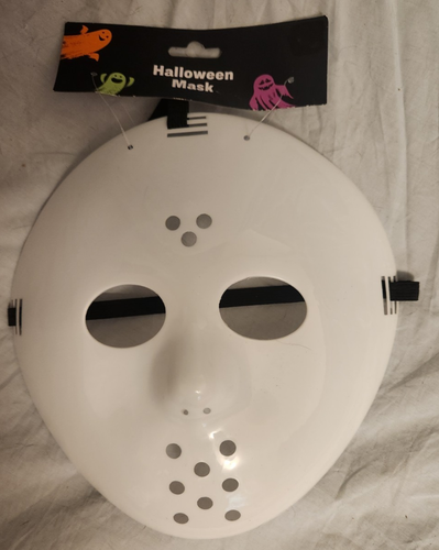 Halloween Mask - Jason Voorhees Hockey Mask - White - NEW | eBay