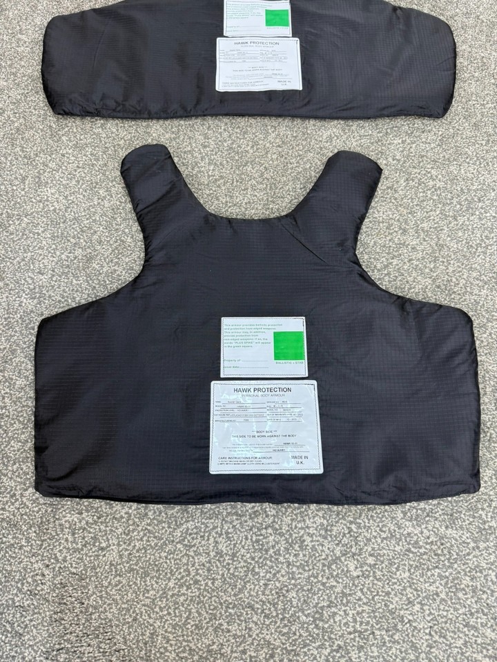 Ex Police Body Armour Panels Inserts Hawk Bulletproof Ballistic ...