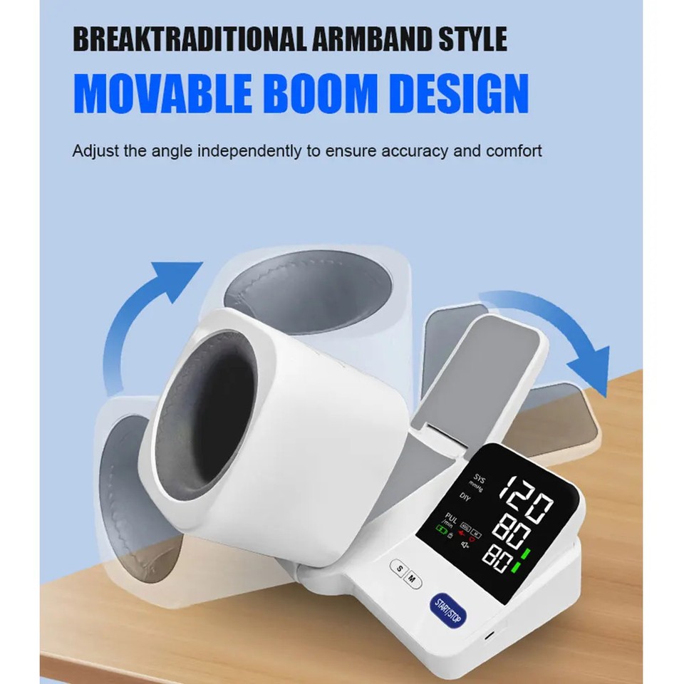 Upper Arm Blood Pressure Monitor For Home Use Digital BP Machine with ...