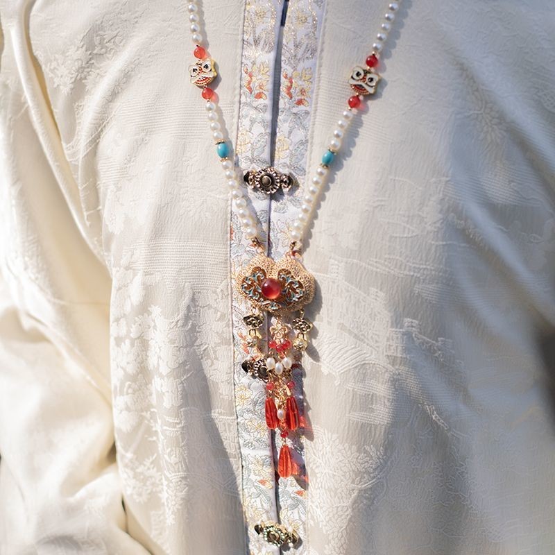 Chinese Style Peace Lock Necklace New Year Wedding Pendant Jewelry | eBay