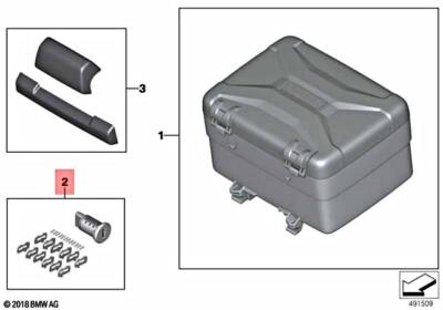 Genuine BMW Vario Case Top Case Lock Repair Kit Set F750 F850 F900 ...