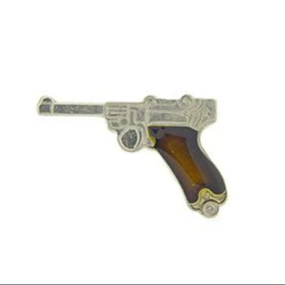 Custom Made Lapel Pins Handguns 9MM Luger Pistol Holiday Gift for Him ...