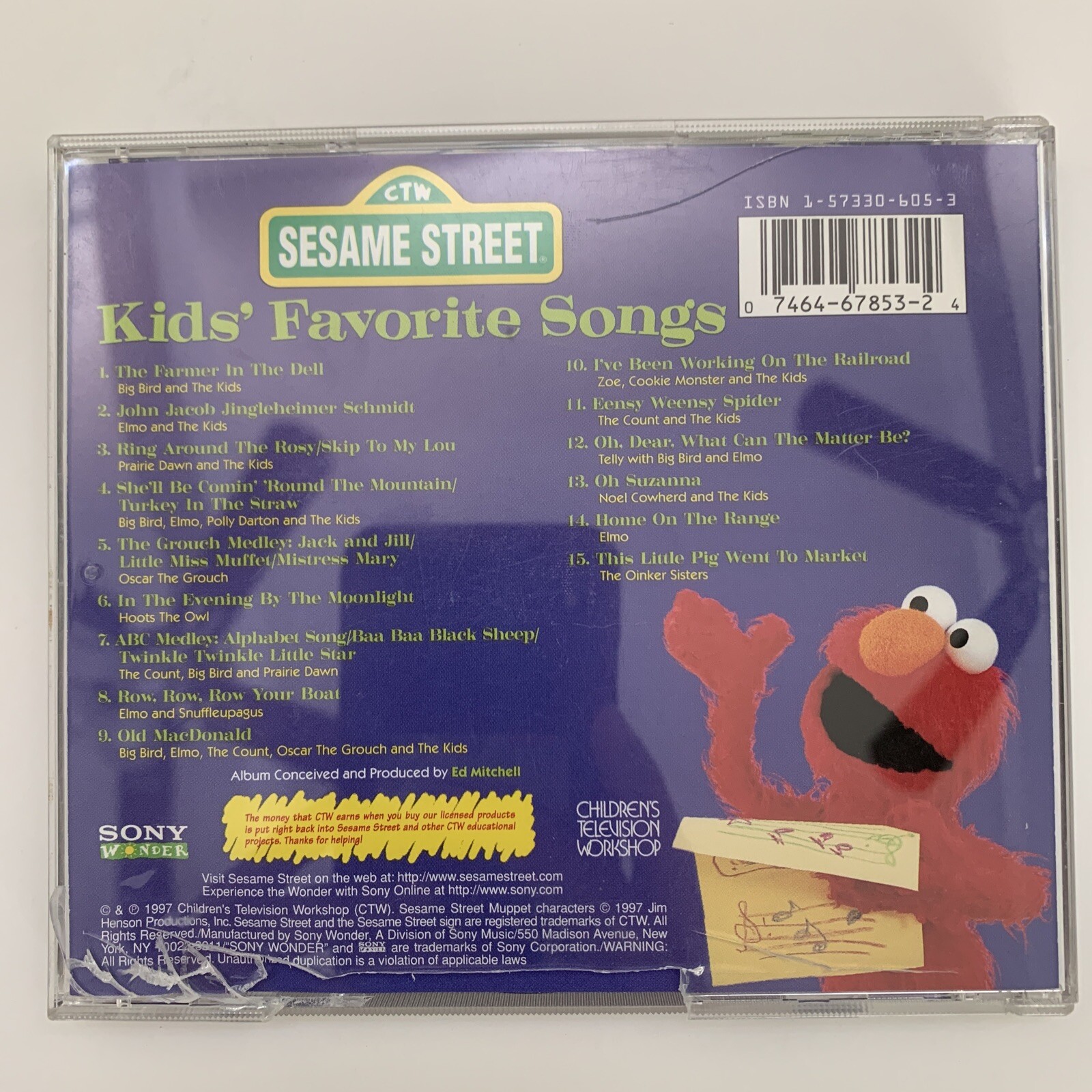 Sesame Street Kids Favorite Songs Cd