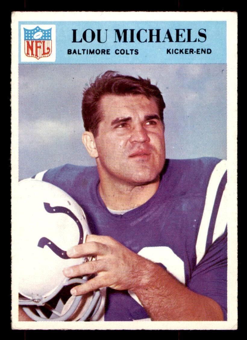 1966 Philadelphia Football #20 Lou Michaels VG/EX | eBay