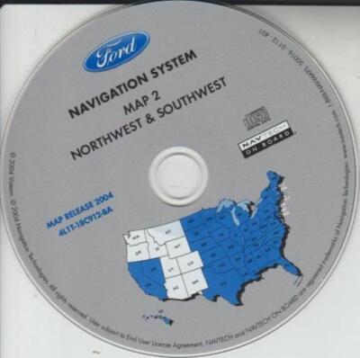 Ford Navigation System Map 2: Northwest & Southwest 4L1T-18C912-BA ...