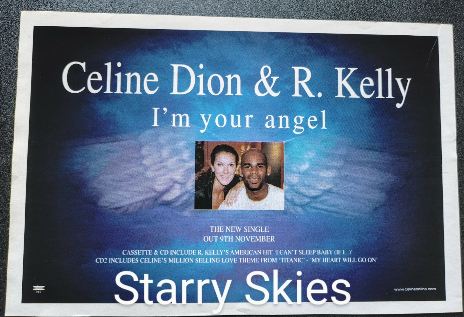 CELINE DION & R. KELLY I'M YOUR ANGEL 1998 PRINT AD | eBay