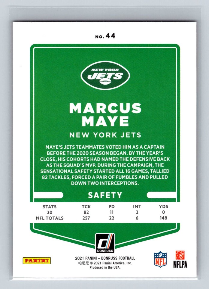 2021 Panini Donruss #44 Marcus Maye Press Proof Red | eBay