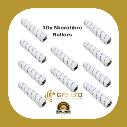Pack of 10-- 12" x 1.75"Microfibre Sleeve Medium Pile Rollers. High ...