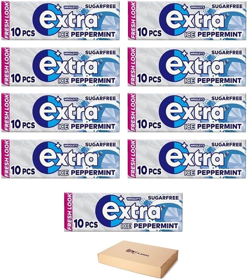 Extra Chewing Gum 9 x Sugar Free Selection Fresh Bulk box All Mix ...