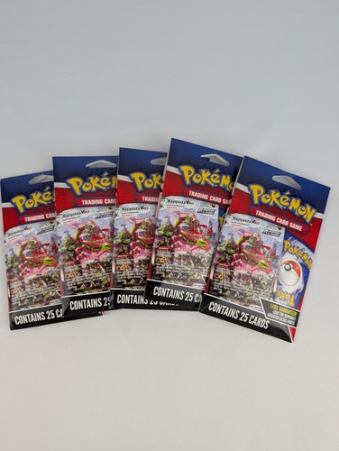 Lot of 5 Pokemon TCG Mystery Pack w/ Foil Card MJ Holding Company 2024 ...