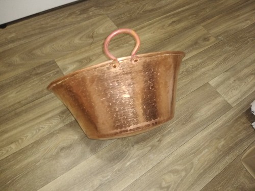 Mexican Pure Copper Pot for Carnitas/candy/jam. 18 in wide. Very thick ...