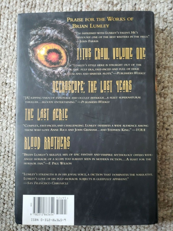 Titus Crow Vol. 3 by Brian Lumley (1997, Hardcover) Lovecraft Horror ...
