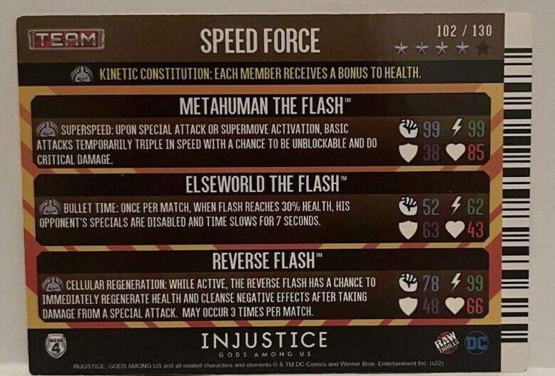 DC Injustice Gods Among Us Arcade BOSS, GEAR and TEAM Cards Series 4 ...